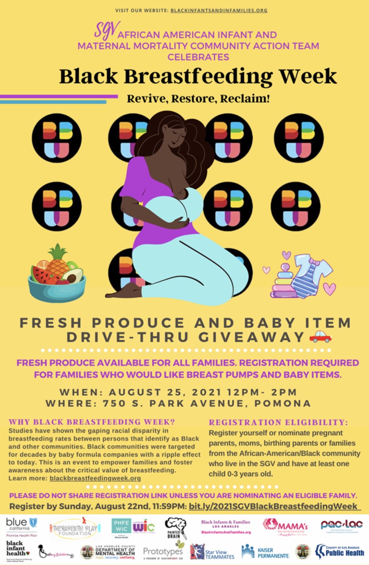Black Breastfeeding Week Event Aug 25th - PHFE WIC